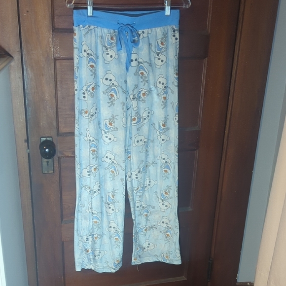 Disney | Intimates & Sleepwear | Disney Blue Olaf Pajama Pants | Poshmark